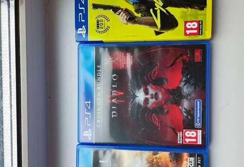 Продам для PS4 Diablo 4 Cyberpunk 2077 GreedFall