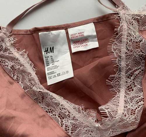 H&M топ в бельевом стиле р.50/52