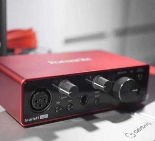 Внешняя звуковая карта focusrite scarlett solo 3rd gen