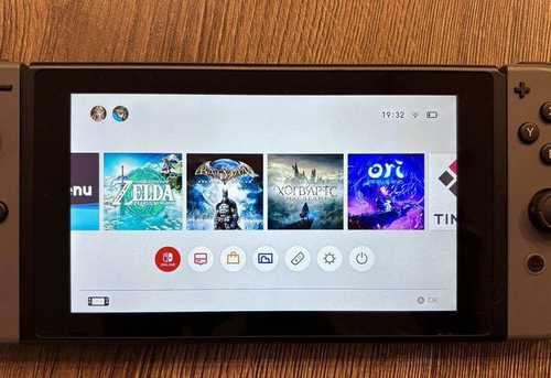 Прошитая Nintendo Switch/чехол/256 gb sd card