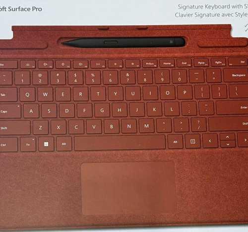 Surface Signature Keyboard + Pen 2, Poppy Red