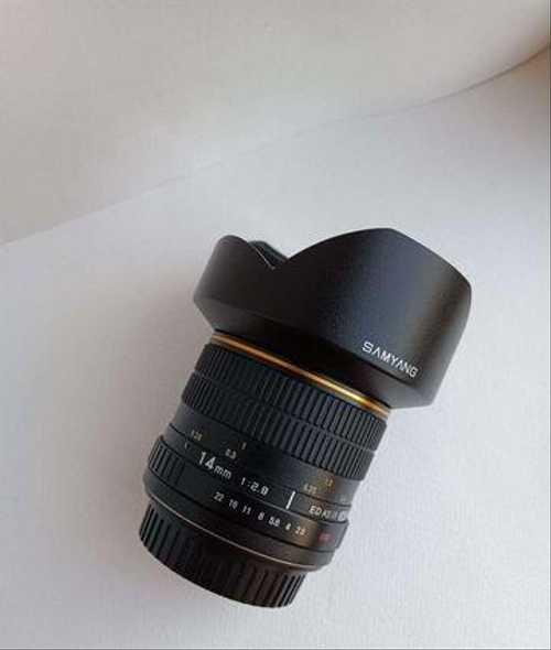 Samyang 14mm f2.8 Canon EF дефект