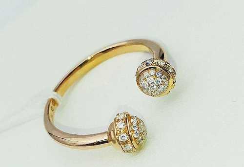 Золотое кольцо 750 пробы с бриллиантом