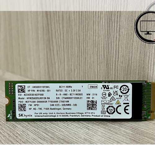 NVMe Накопитель SSD 256GB Hynix BC711