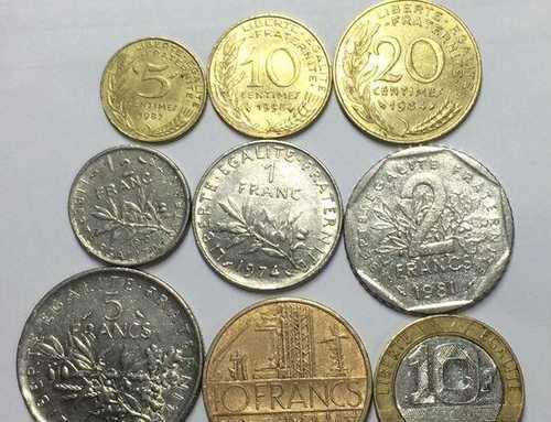 Набор монет Франция