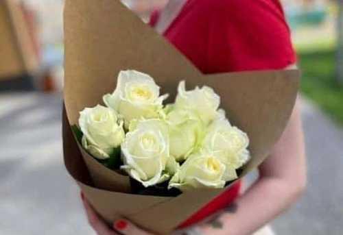 Букет белых роз цветы и подарки на день рождения с