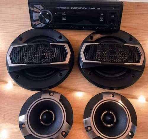 Pioneer комплект музыки в авто