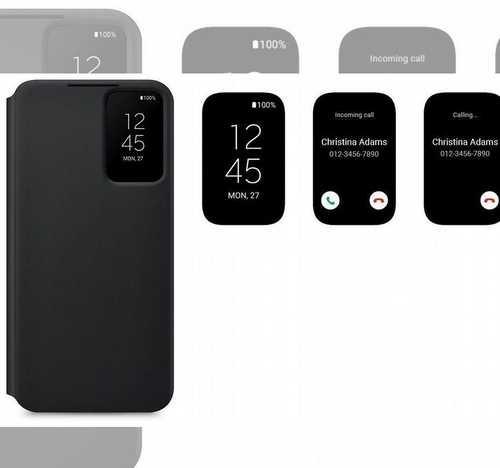 Samsung S22  SMART Clear View Cover оригинальный