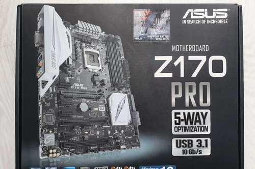 Материнская плата 1151 Asus Z170 pro + i5 6500