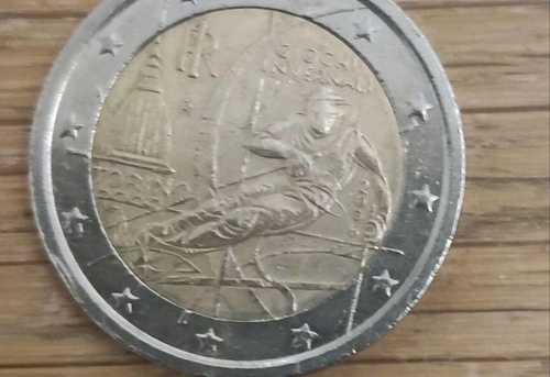 Монета 2 евро 2006 Италия Олимпиада в Турине
