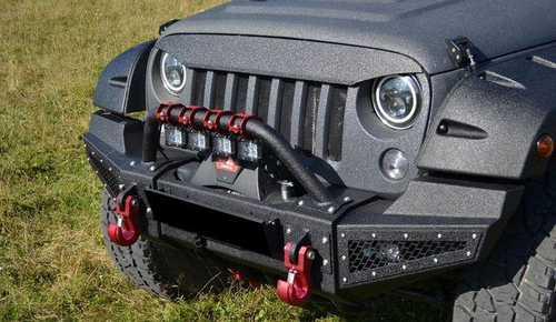 Бампер силовой передний листовой Jeep Wrangler JK