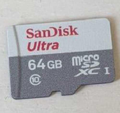 Карта памяти microsd 64