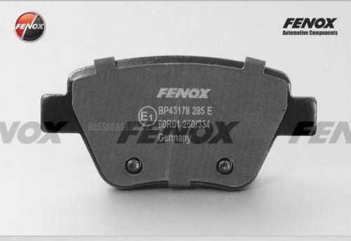 Fenox BP43178 Колодки тормозные дисковые зад прав