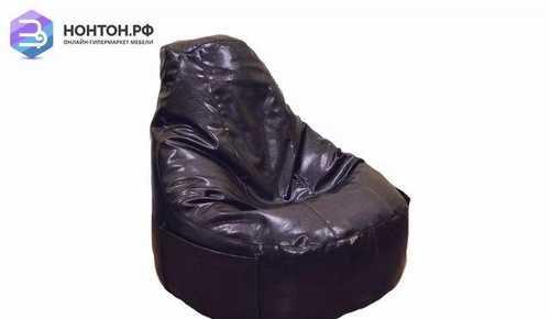 Кресло-мешок Комфорт экокожа коричневый