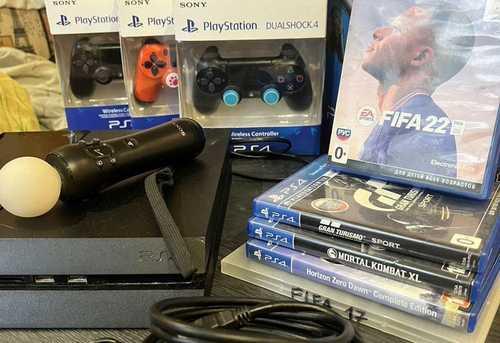 Sony playstation 4 fat 500 gb большой комплект