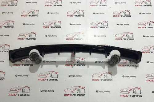 Диффузор Черный глянец 1x1 + Akrapovic Bmw