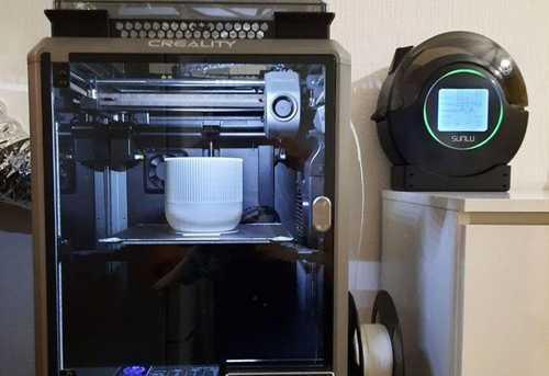 3D принтер Creality K1 + Сушилка Sunlu S2+Запчасти
