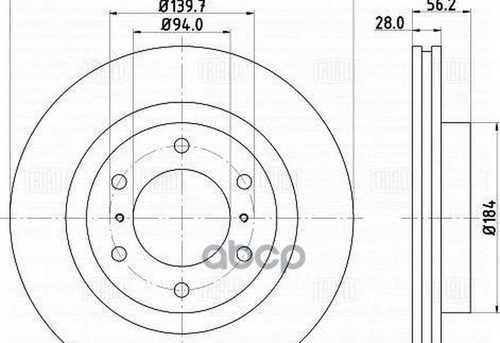 Диск(цена за шт.) торм, для а/м Mitsubishi Paje