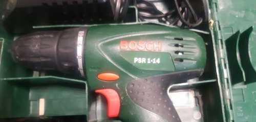 9ян) дрель-шуроповерт Bosch PSR 1-14 арт 66144