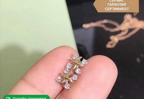 Серьги Тиффани 0,28 ct