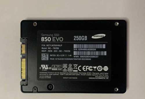 SSD samsung 850 EVO 250GB (98% Crystaldsikinfo)