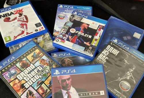 Игры на ps4 (Hitman 2, GTA5, Fifa)