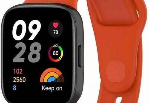 Силиконовый ремешок для Redmi Watch 3 (Оранжевый)