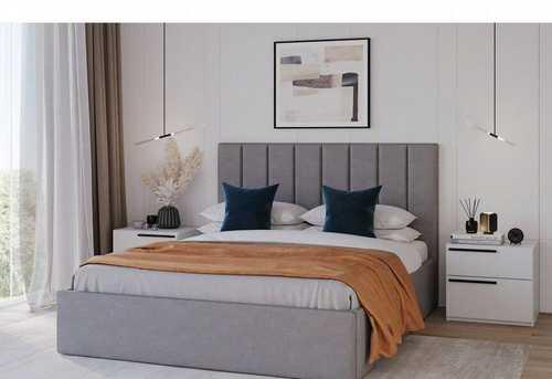 Кровать Вега-Floor 160 Velvet Grey
