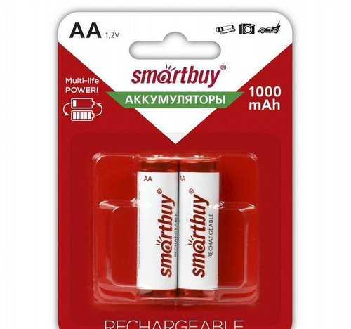 Батарейки аккумуляторные AA Smartbuy 1000mAh