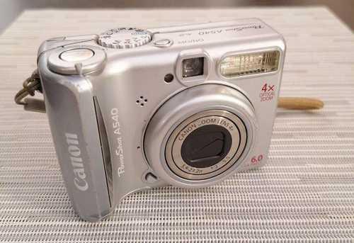 Компактный фотоаппарат Canon Power Shot A540