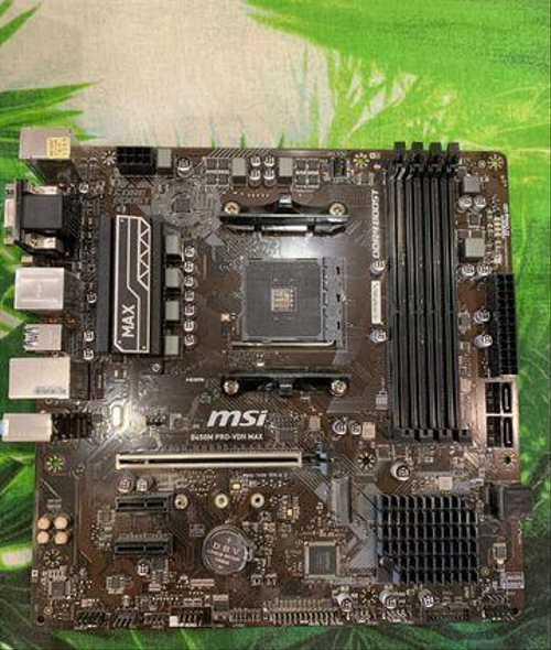 MSI B450M PRO-VDH MAX, SocketAM4, AMD B450, mATX