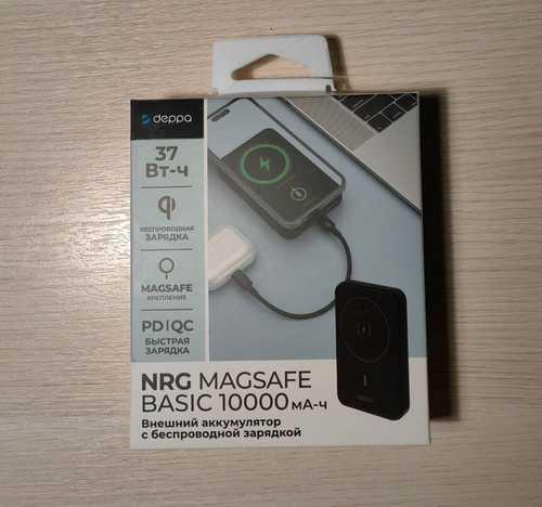 Повербанк Deppa MagSafe NRG Basic 10000 mAh