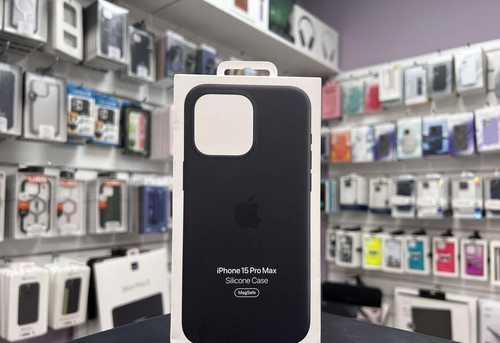 Чехол Apple iPhone 15 Pro Max Silicone Case Black