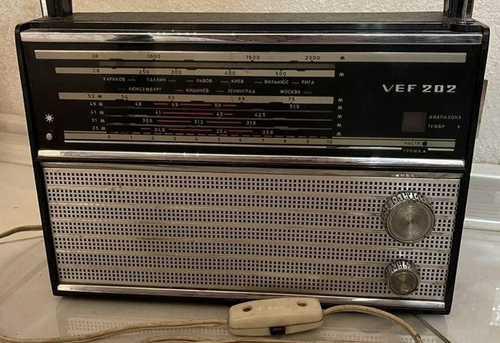 Радиоприемник VEF 202 c блоком питания 9В