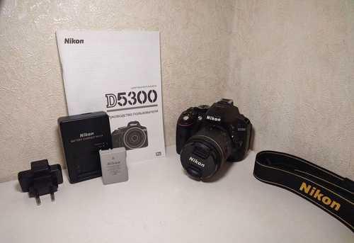 Nikon D5300 AF-P 18-55mm Kit (пробег 2тыс)