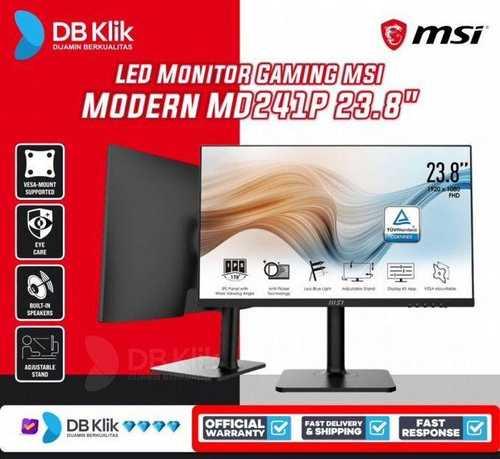 Монитор Новый MSI Modern MD241P 24 дюйма IPS 75Гц