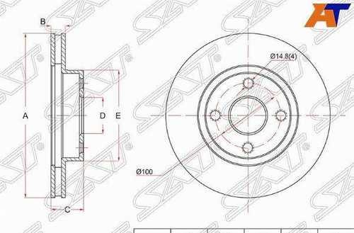 Диск тормозной toyota, диски тормозные