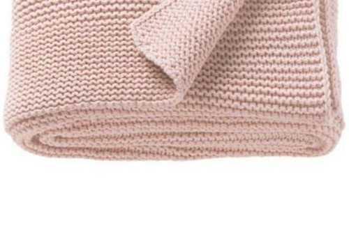 Пледы Ingabritta IKEA розовый и серо-бирюзовый