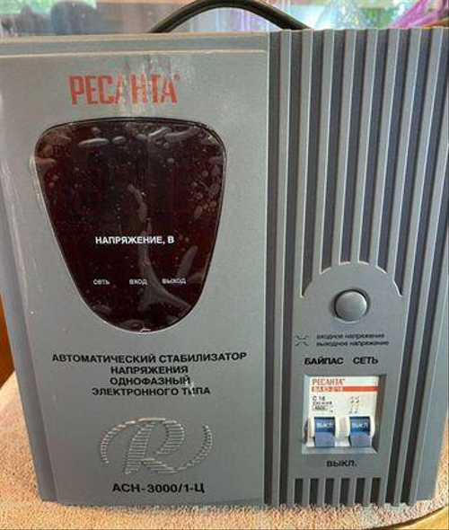 Стабилизатор напряжения Ресанта ACH-3000/1-Ц, 3кВт