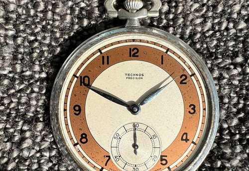 Часы карманные Technos Precision 1930s Swiss made