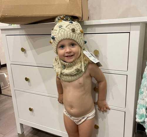 Шапка и снуд для девочки Zara (2-3 года)