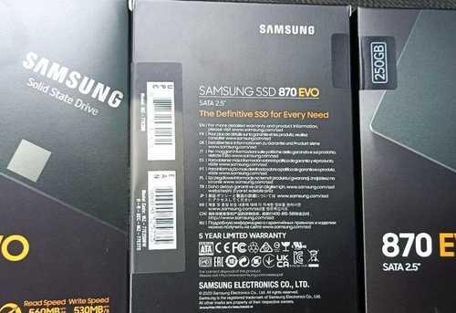 Жесткий диск ssd 2.5 samsung 870 evo SATA 250gb