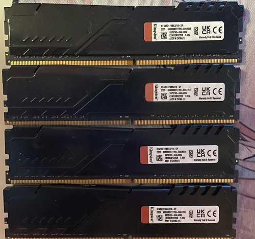 Оперативная память Kingston Fury Beast Black DDR4