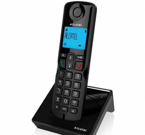 Радиотелефон dect Alcatel S230 RU, черный ноаый