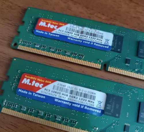 Оперативная память Twinmos DDR3-1333 2x4Gb