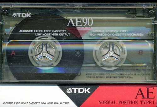 Аудиокассета TDK AE 90 Type I Made in Japan