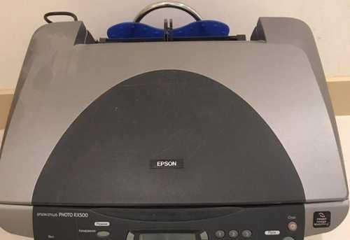 Цветной принтер epson stylus photo RX 500