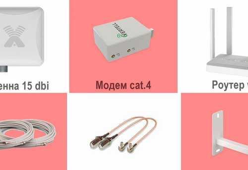 4G Интернет для квартиры усиление 15dBi hopper