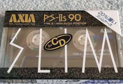 Аудиокассета axia slim PS-IIs 90 релиз-1989 (Japan