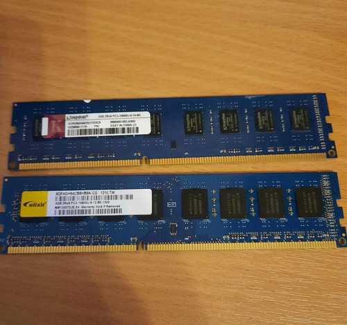 Оперативная память ddr3 2 и 4 gb